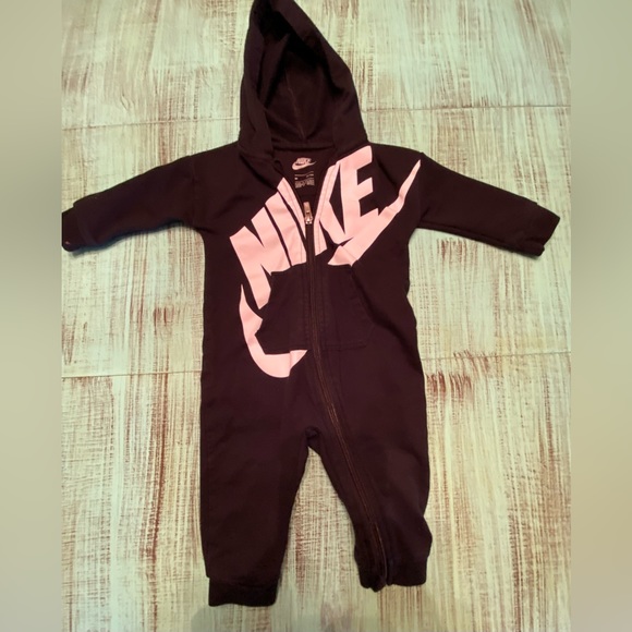 Nike | One Pieces | Nike Onesie Hooded Zippered 9 Months | Poshmark
